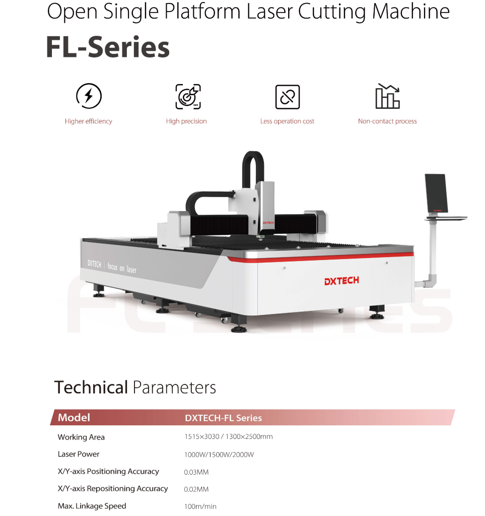 FL Series Fiber Laser Cutting Table - DXTECH South Africa